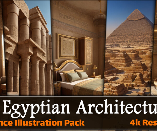 ArtStation - 400 Egyptian Architecture | City - Interior - Exterior ...