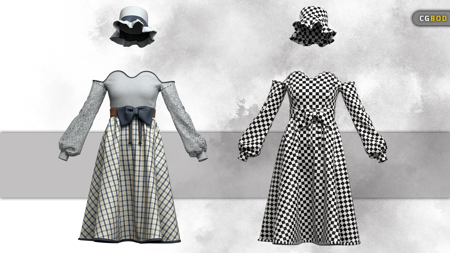 ArtStation - Women's Dress / Marvelous Designer / Clo3d / PBR Textures ...