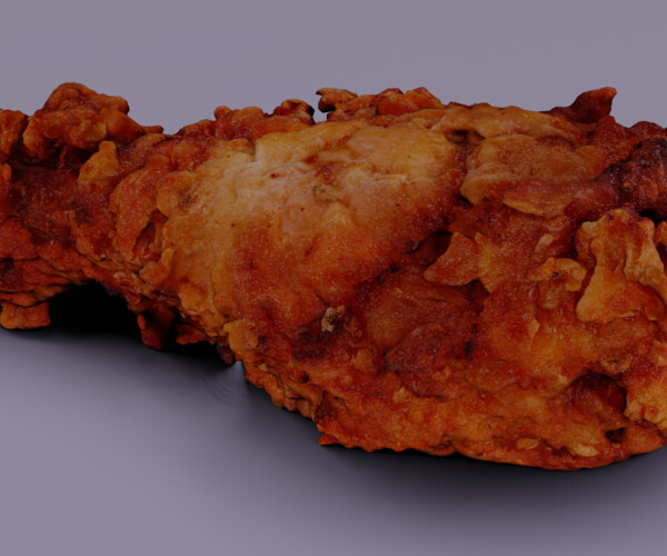 ArtStation - Crispy chicken low poly game ready | Game Assets