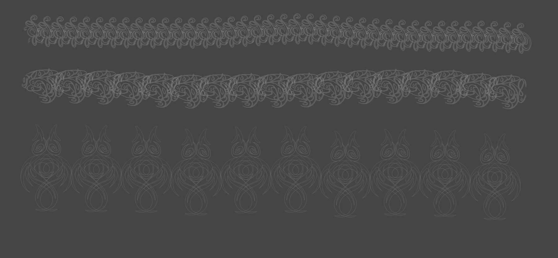 ArtStation - Photoshop CC Pattern Brush Set #1 | Brushes