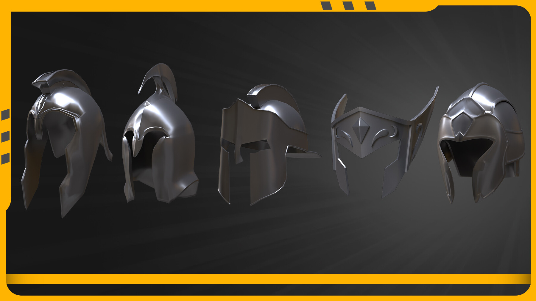 ArtStation - 25 Helmet Base Mesh vol 1 | Game Assets