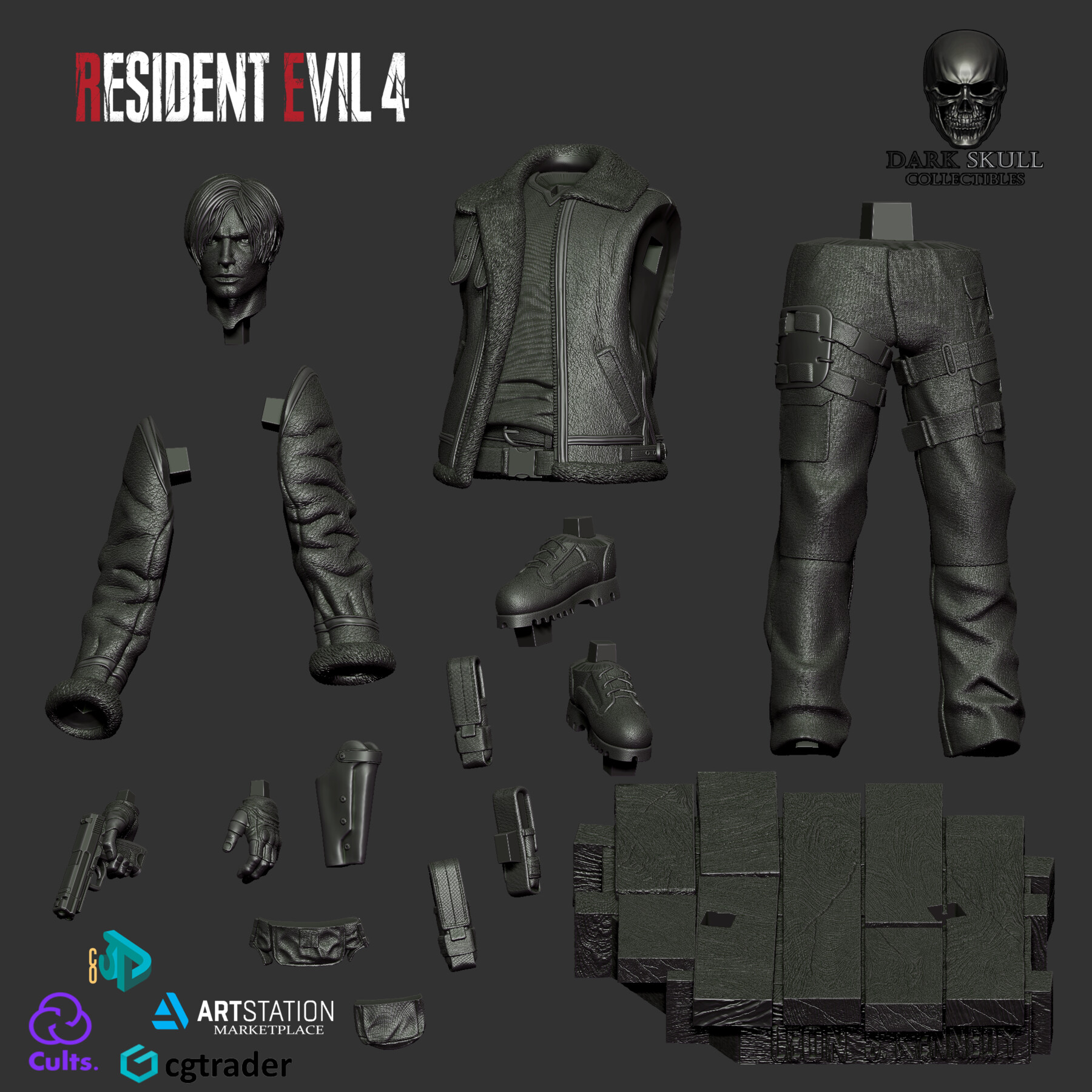 ArtStation - LEON S. KENNEDY RE 4 STL | Resources