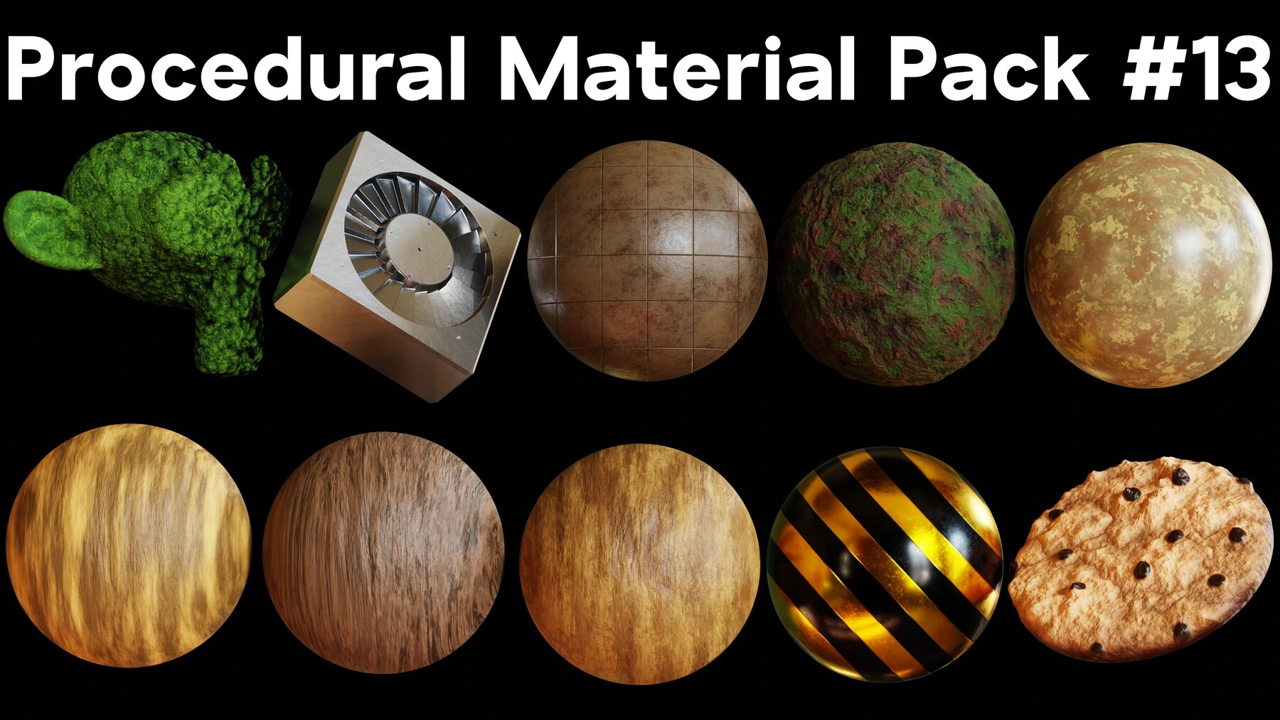 ArtStation - Blender Procedural Material Pack #13 | Resources