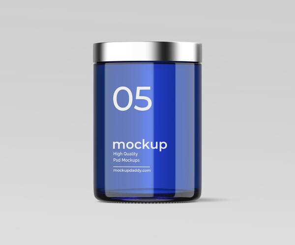 ArtStation - Cosmetic Blue Jar Mockup | Artworks