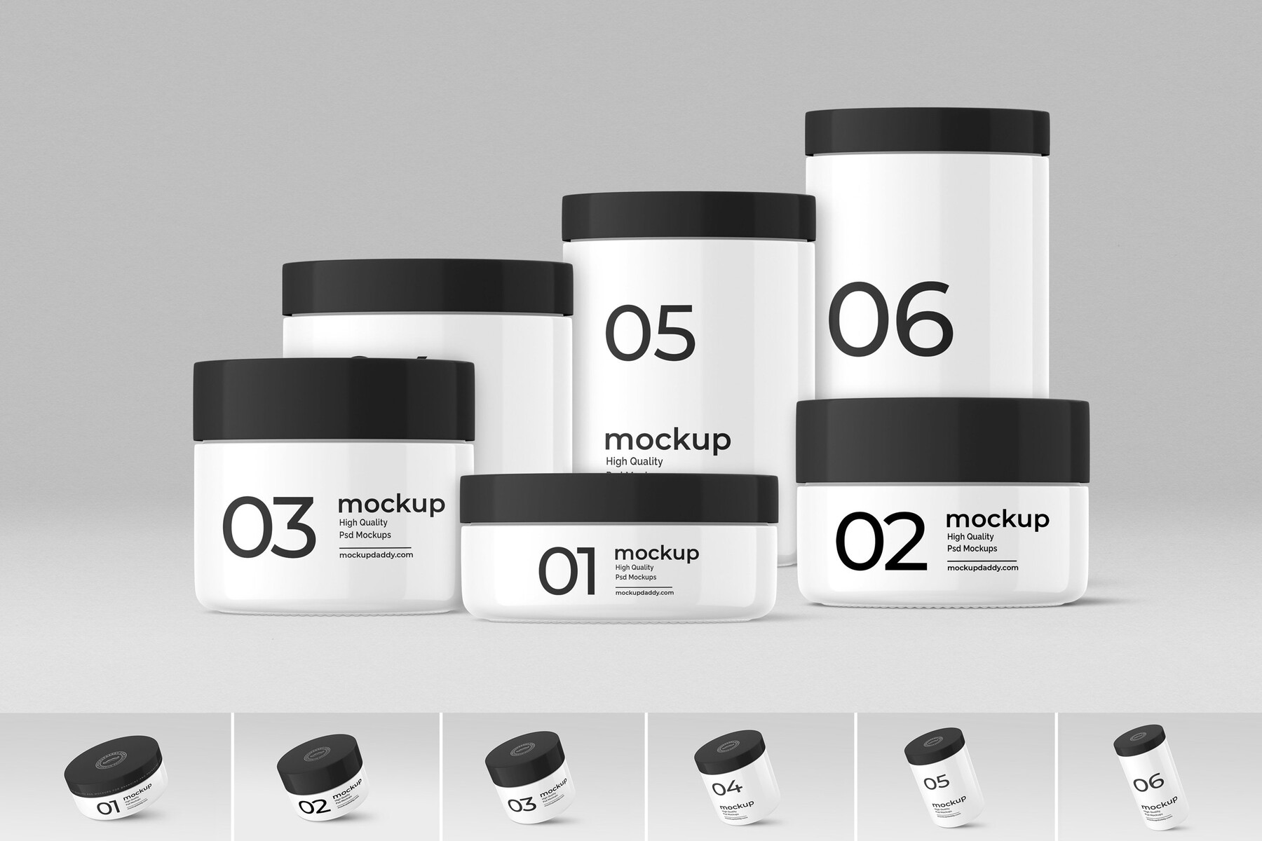 Mockupdaddy - Plastic Jar Mockups