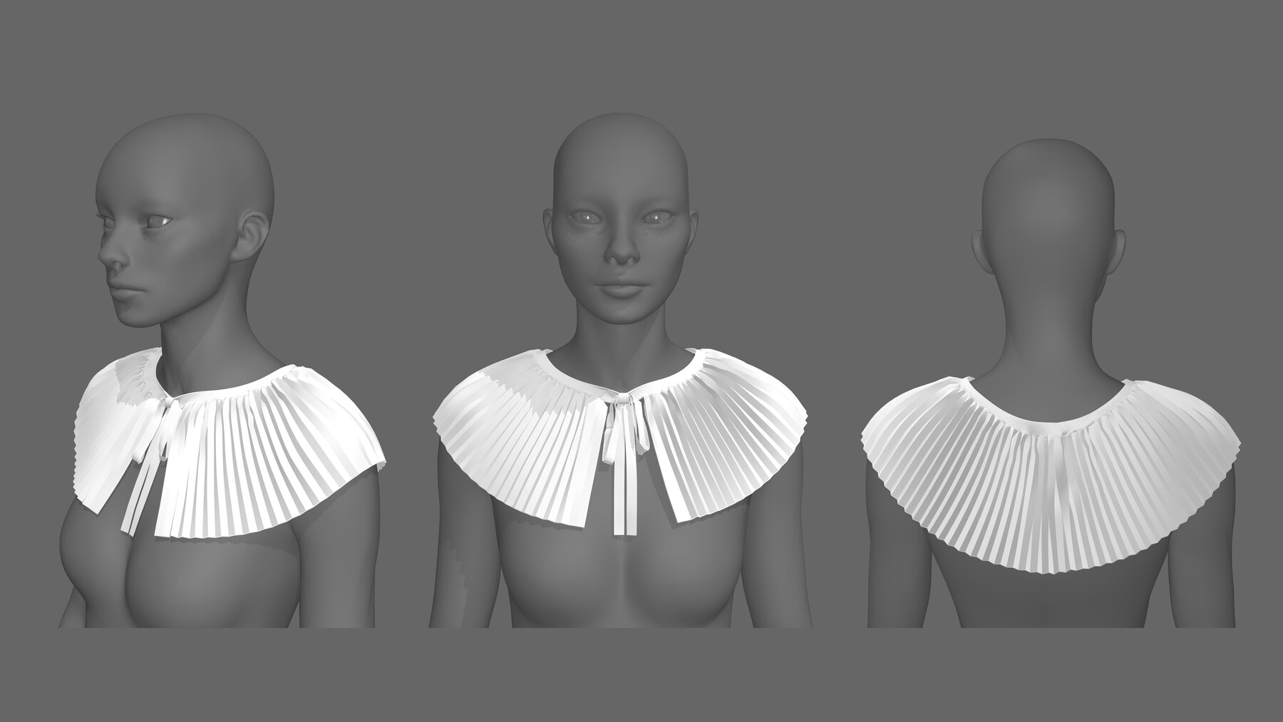 ArtStation - 20 collar models /Marvelous Designer +OBJ +FBX | Game Assets
