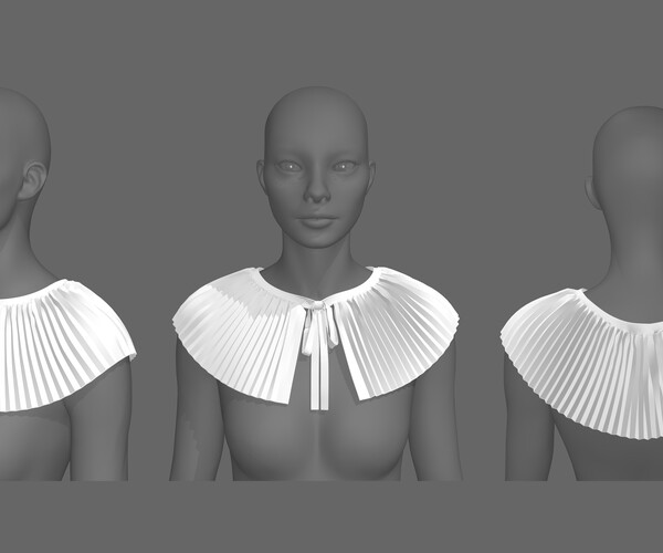 ArtStation - 20 collar models /Marvelous Designer +OBJ +FBX | Game Assets
