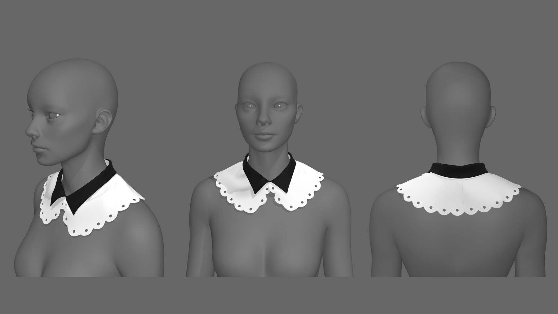 ArtStation - 20 collar models /Marvelous Designer +OBJ +FBX | Game Assets