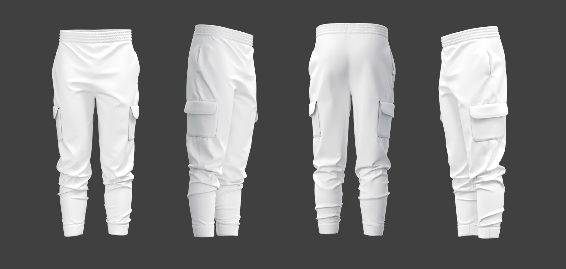 ArtStation - Pants for Game (H-Poly M-Poly L-Poly) FBX+OBJ+UV+RETOP | Resources