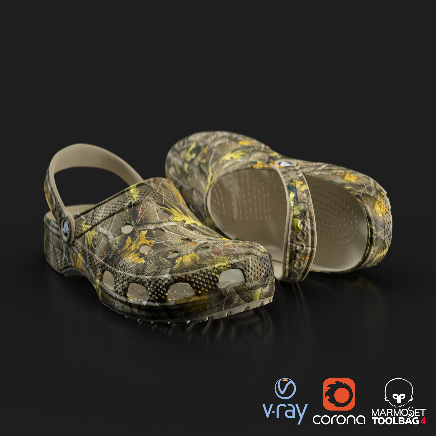ArtStation - Crocs Classic 3D Model | Game Assets