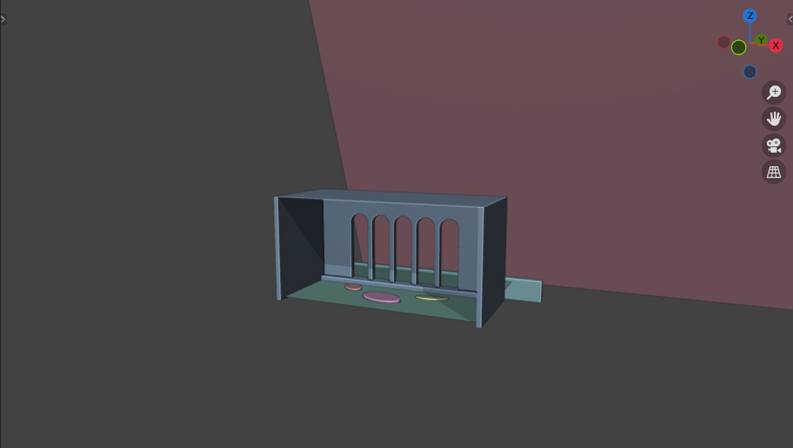 ArtStation - Simple colorful temple water pool scene Low-poly 3D model ...