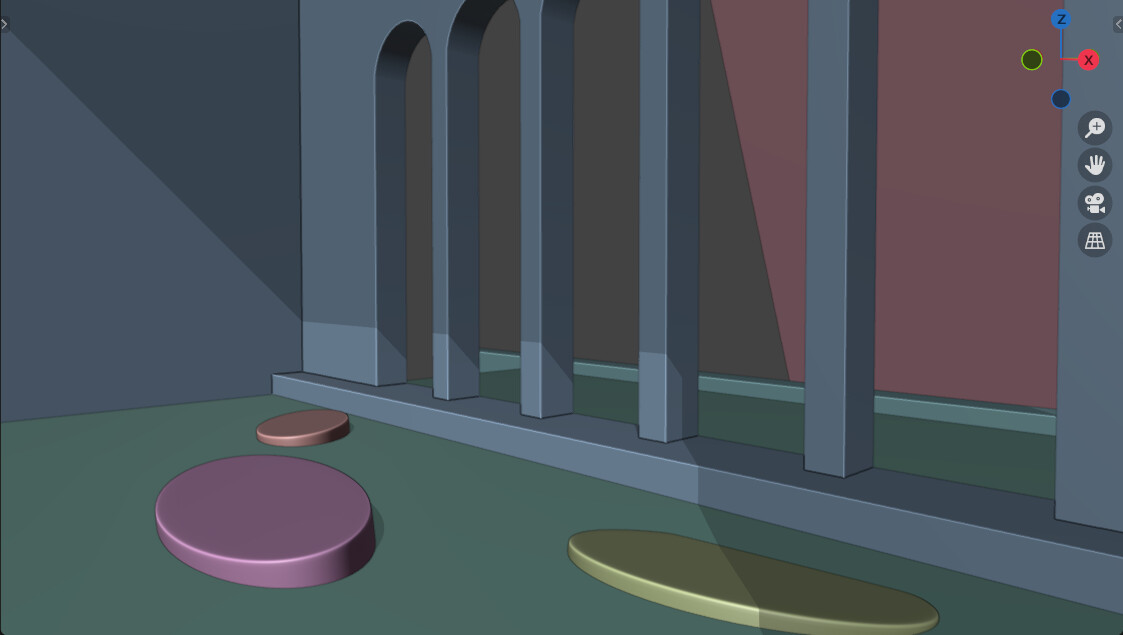 ArtStation - Simple colorful temple water pool scene Low-poly 3D model ...