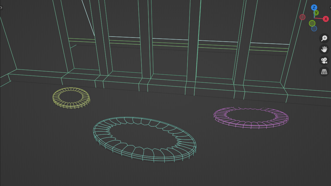 ArtStation - Simple colorful temple water pool scene Low-poly 3D model ...