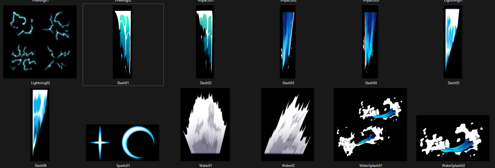 ArtStation - Anime Sprite Sheet Effects Texture Pack for 2D & 3D Games ...