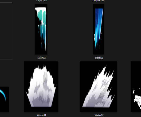 ArtStation - Anime Sprite Sheet Effects Texture Pack for 2D & 3D Games ...