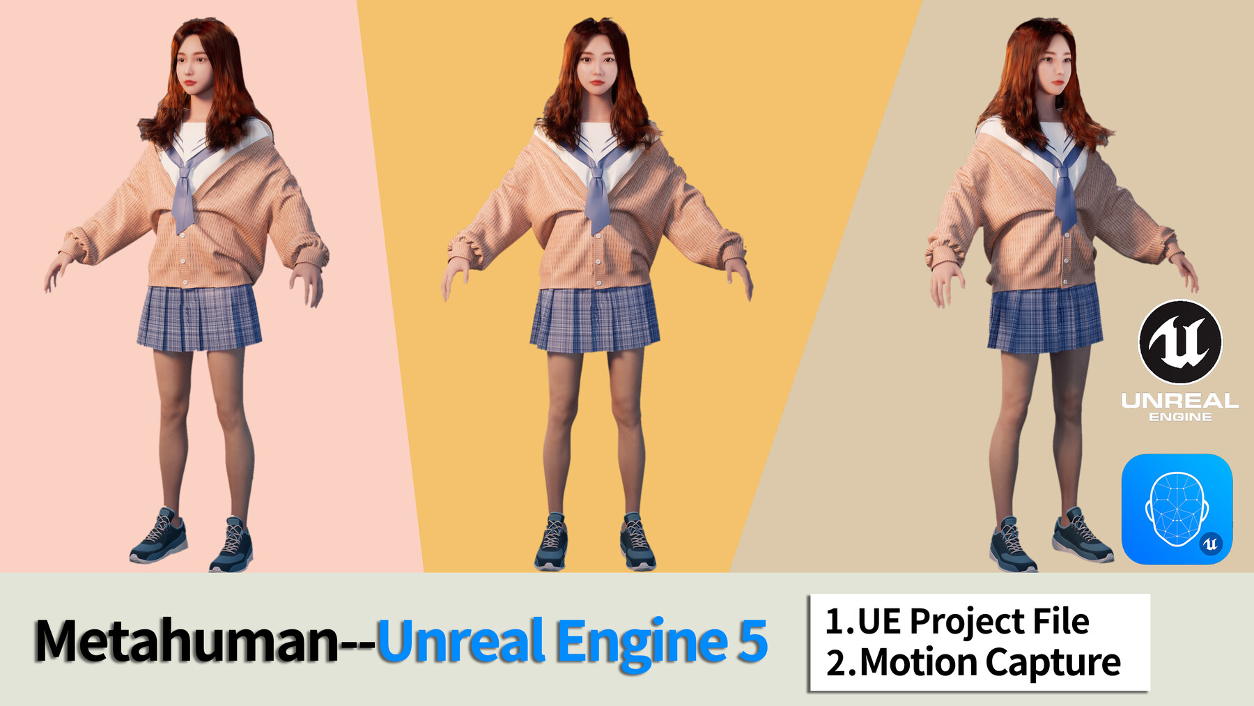 ArtStation - YUJIN2-Curly hair girl--Metahuman/Unreal engine 5 | Game Assets