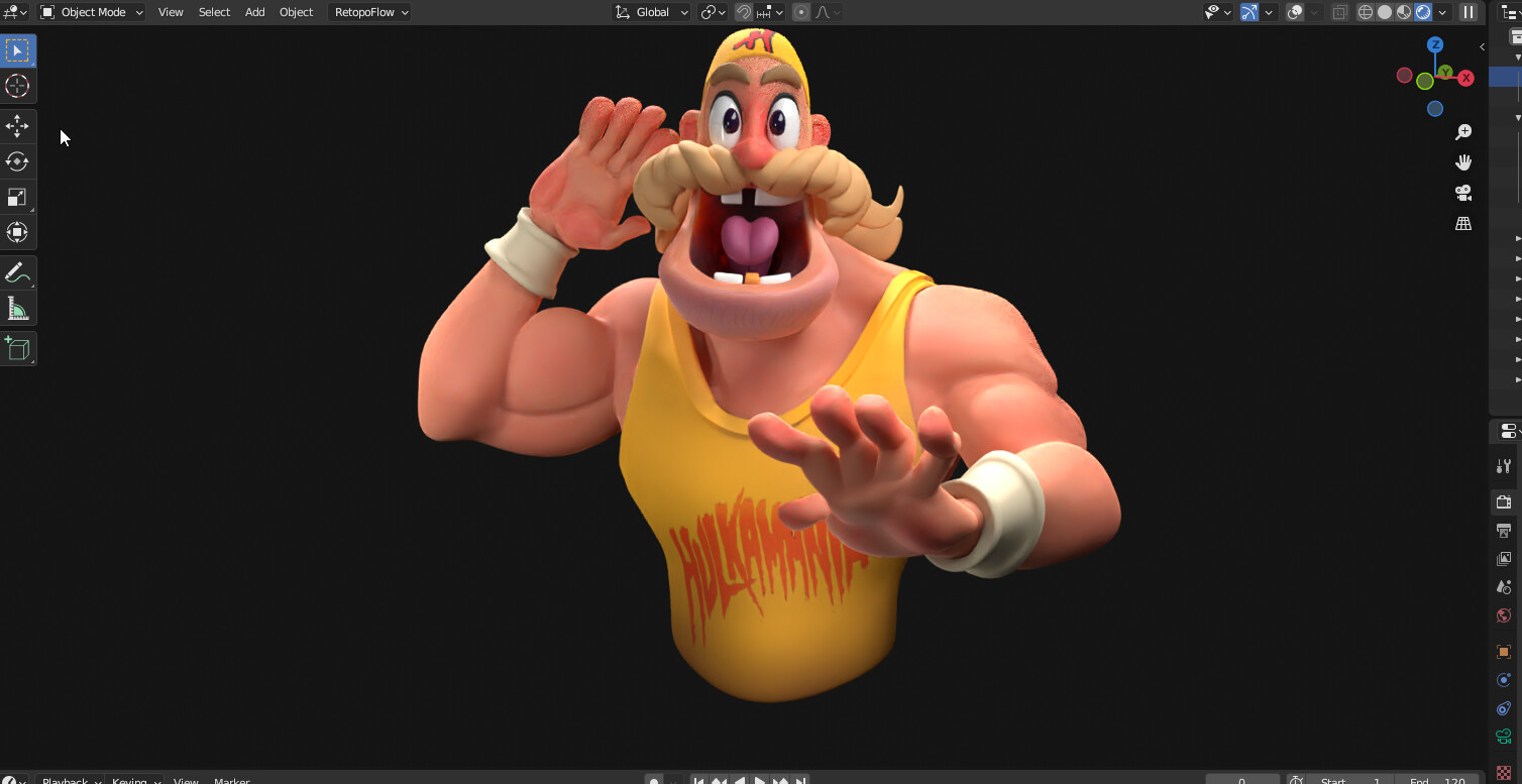 ArtStation - Hulk Hogan Stylized/Caricature | Game Assets