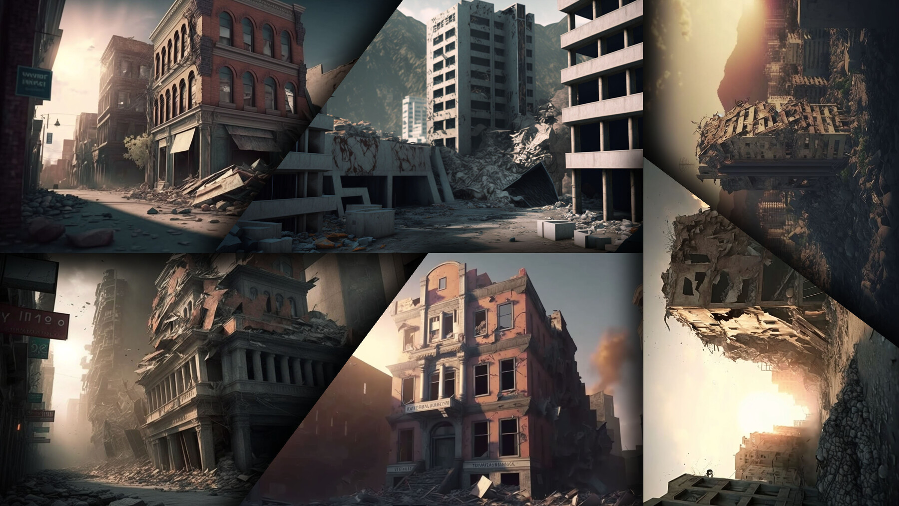ArtStation - 190 Earthquake City (More Than 8K Resolution) | Artworks