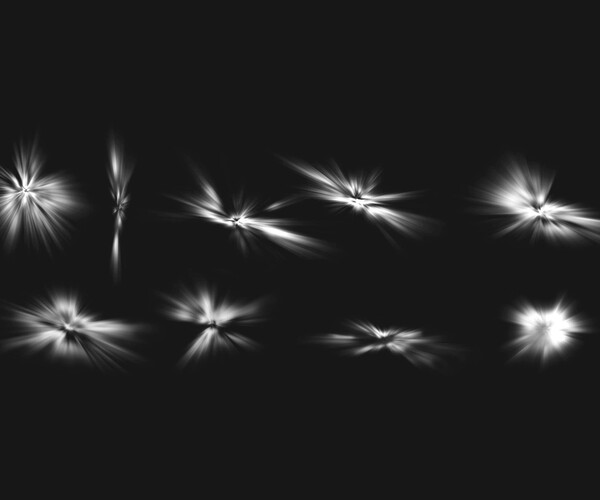 ArtStation - 140+ Lights, Flares & Fireworks Procreate Brushes | Brushes