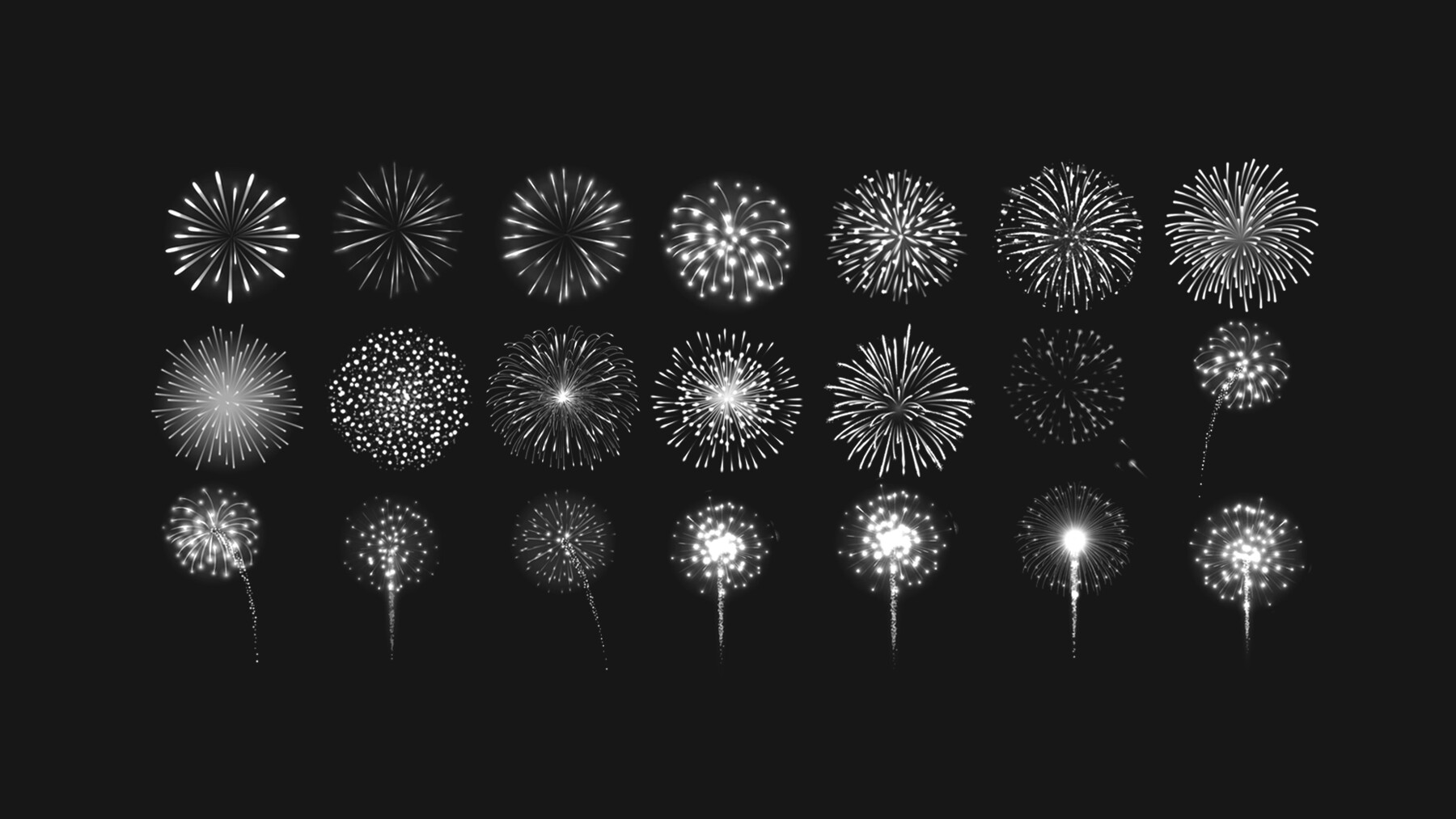 ArtStation - 140+ Lights, Flares & Fireworks Procreate Brushes | Brushes