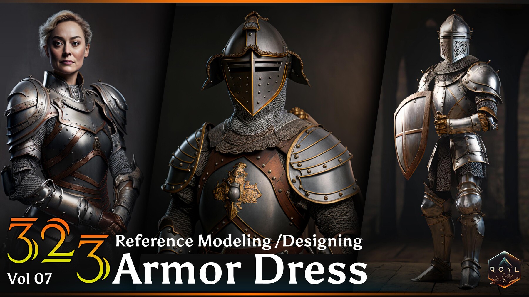 ArtStation - 323 Armor Dress Reference modeling /Designing Vol 07 ...