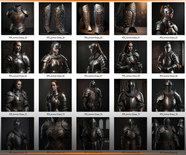 ArtStation - 323 Armor Dress Reference modeling /Designing Vol 07 ...