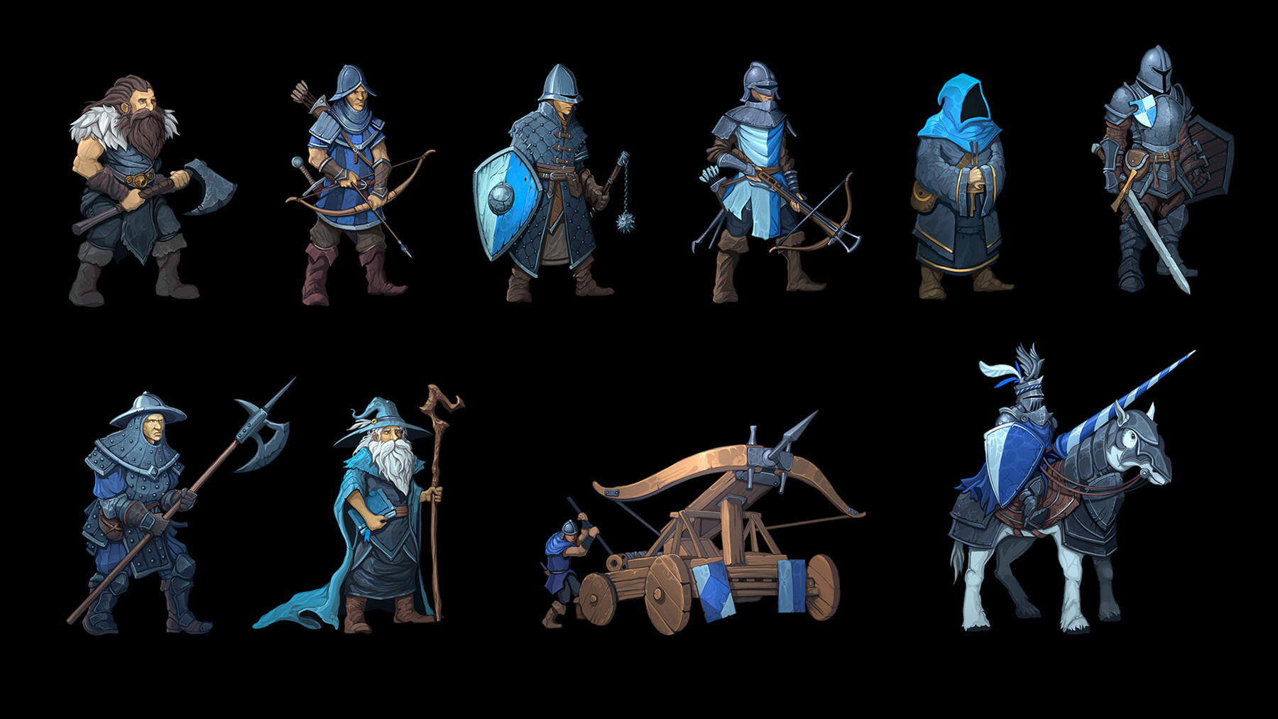 ArtStation - Fantasy Army Characters pack1 | Game Assets