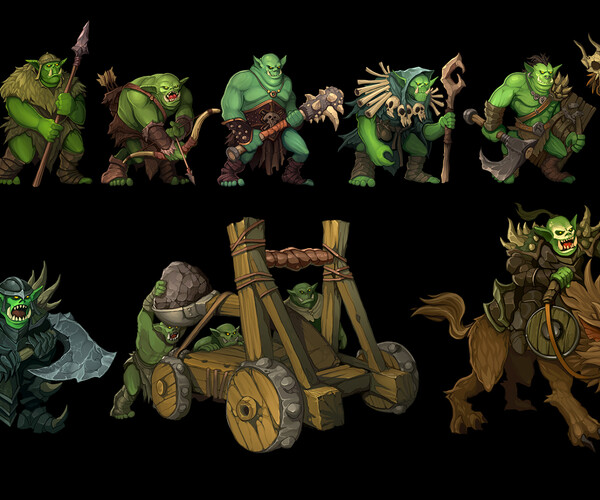 ArtStation - Orcs Army Characters | Game Assets