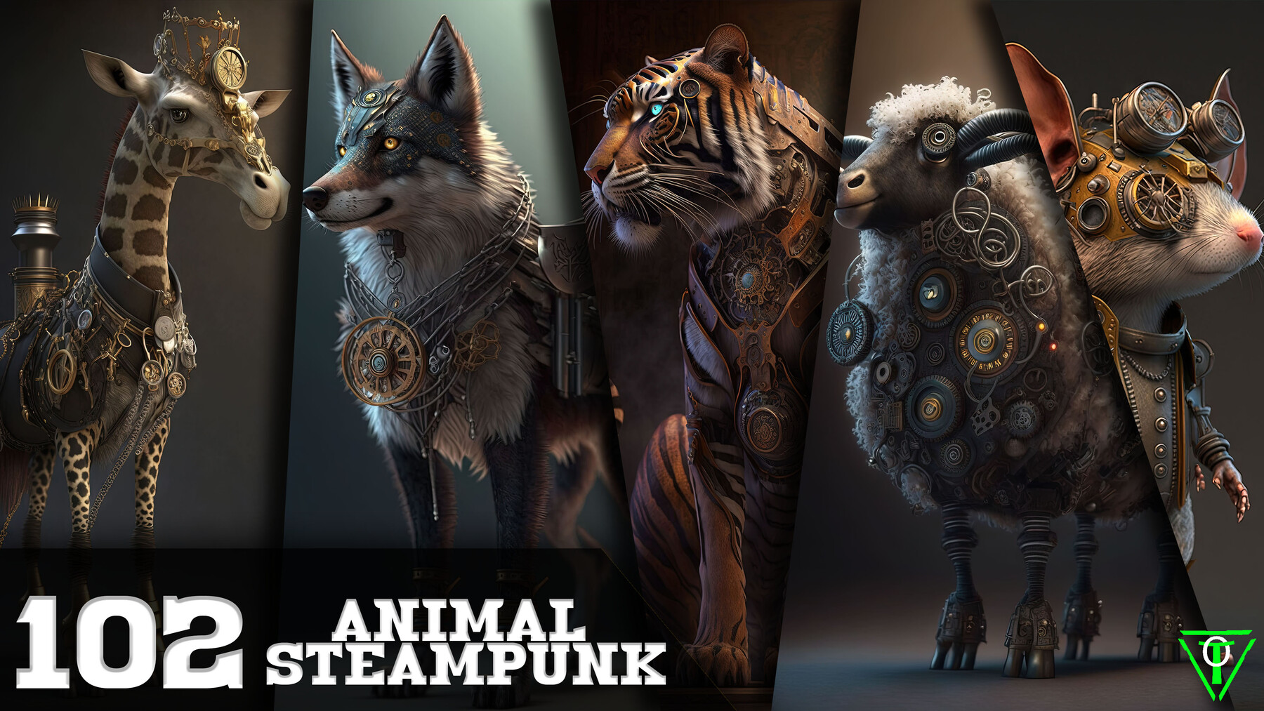 ArtStation - 102 animal steampunk (More Than 8K Resolution) | Artworks