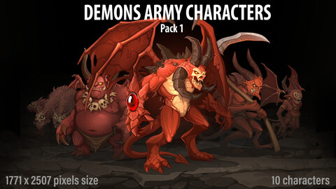 ArtStation - Demons Army Characters | Game Assets