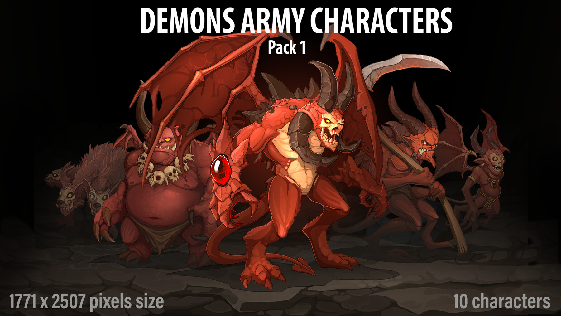 ArtStation - Demons Army Characters | Game Assets