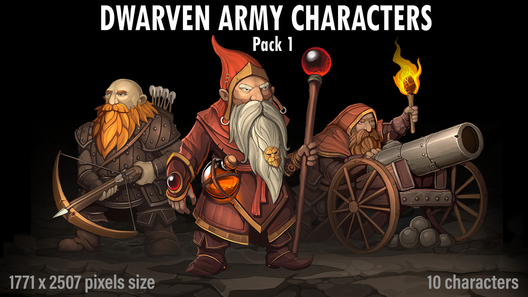 ArtStation - Dwarven Army Characters | Game Assets