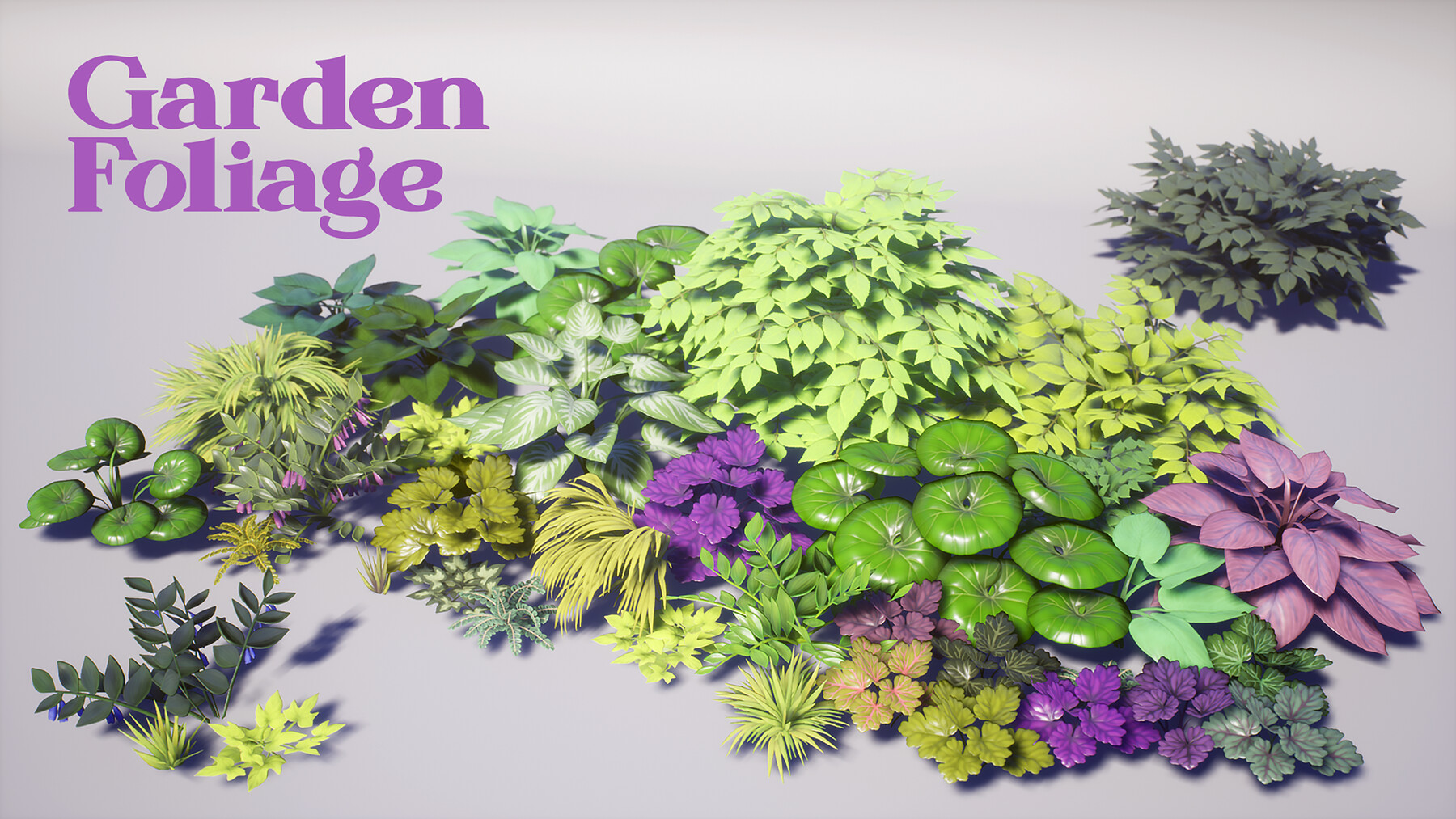 ArtStation - Garden Foliage Pack | Game Assets