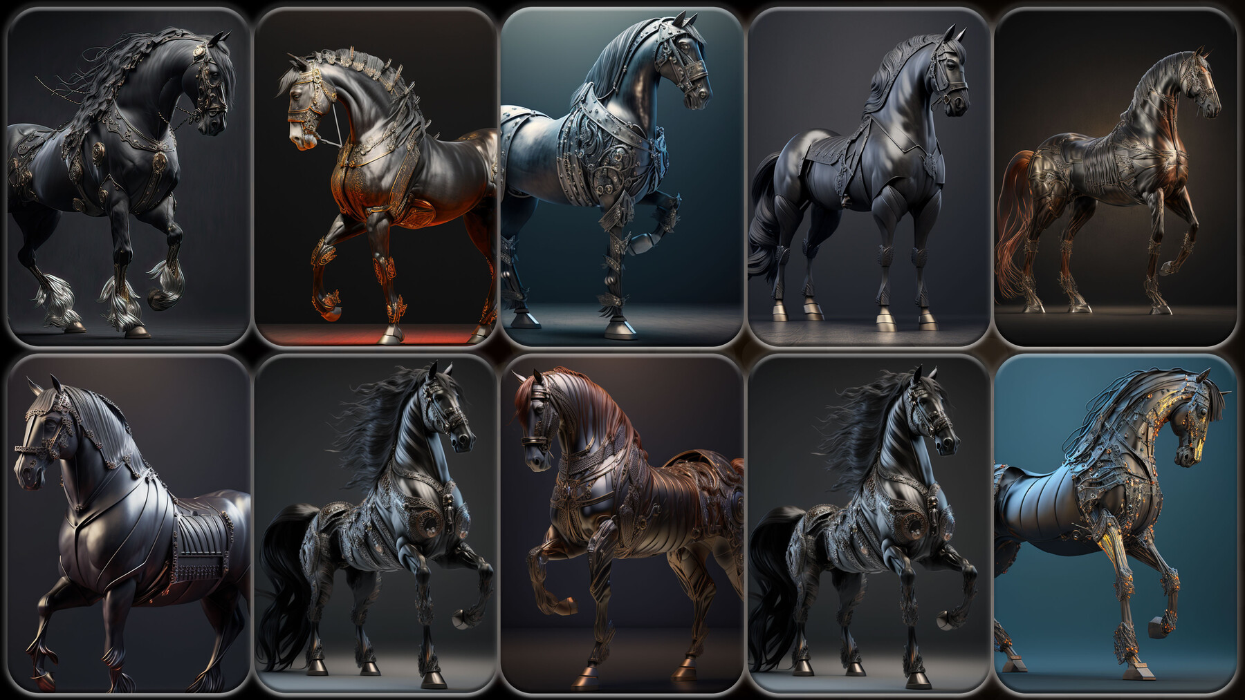 ArtStation - 210 Fantasy Horses Reference Pack | 4K | v.1 | Artworks