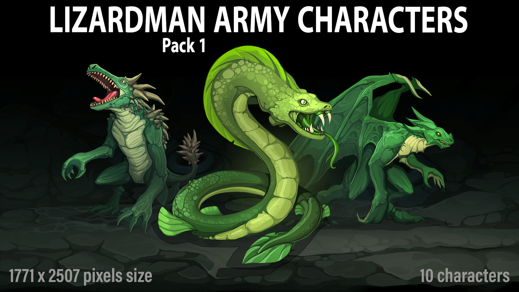 ArtStation - Lizardman Army Characters | Game Assets