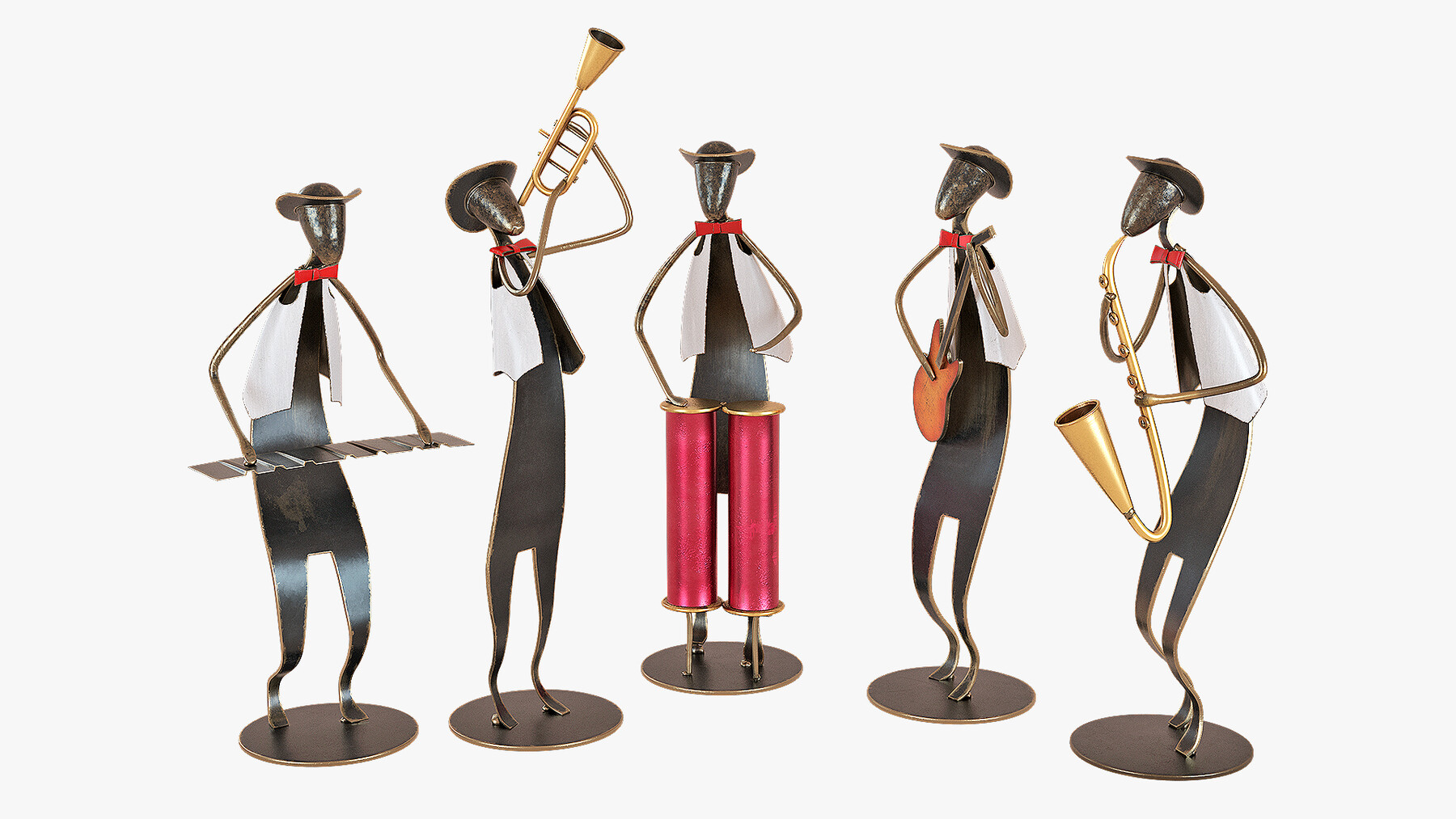 ArtStation - The set of five statuettes of jazz musicians. | Resources