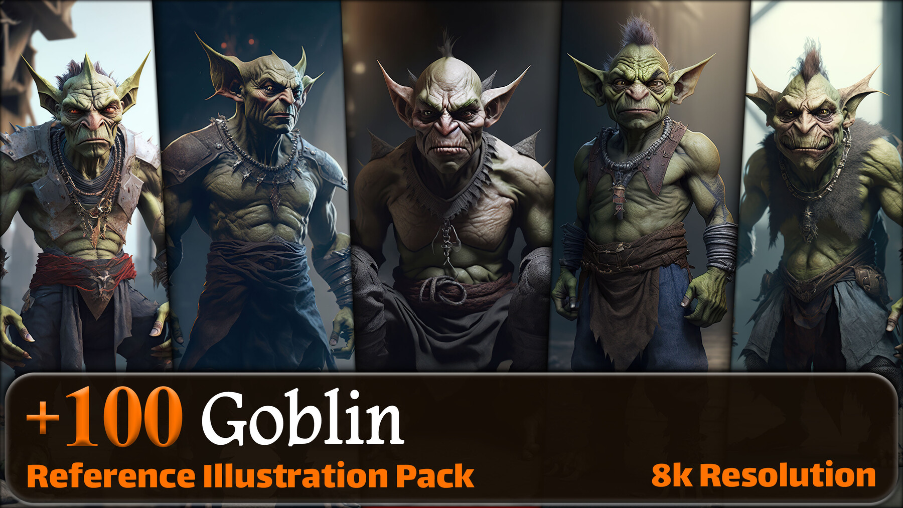 ArtStation - 100 Goblin Reference Pack | 8K | v.5 | Artworks