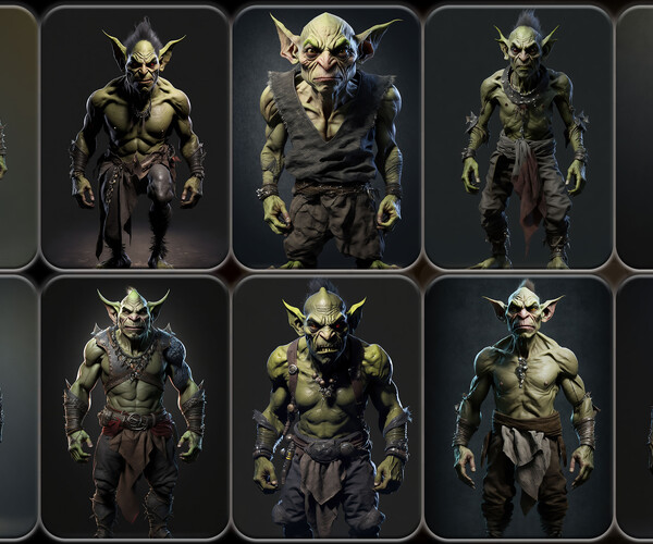 ArtStation - 100 Goblin Reference Pack | 8K | v.5 | Artworks