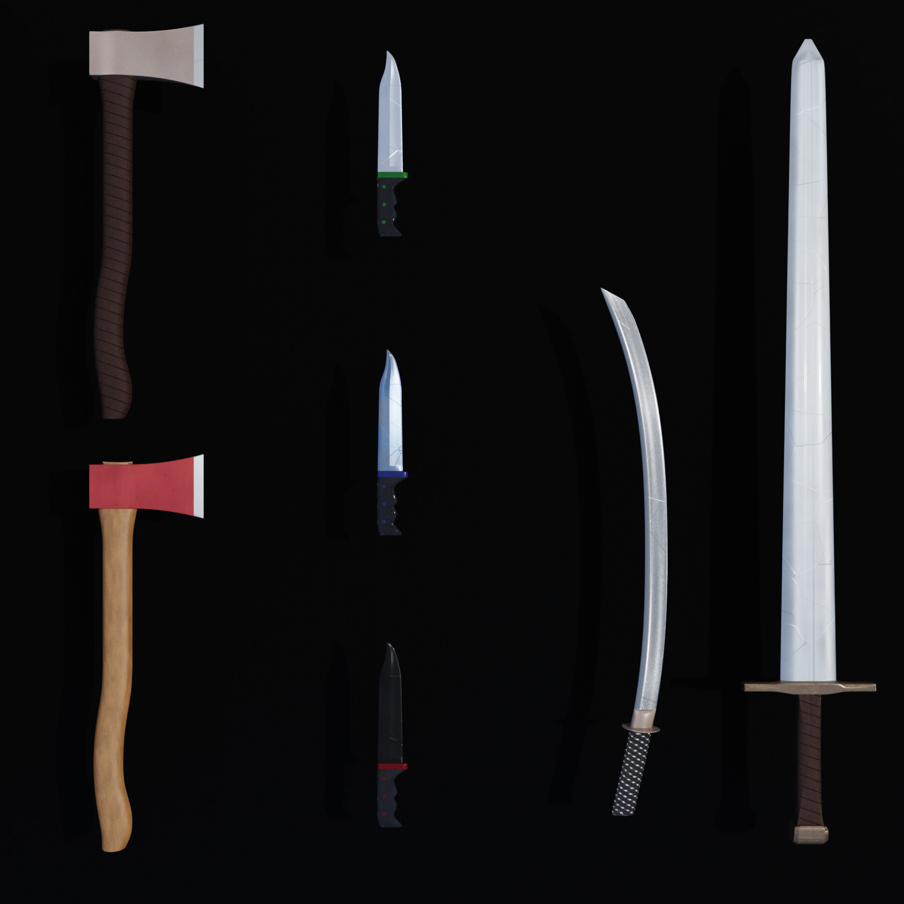 ArtStation - Simple Weapons Prop Pack | Game Assets