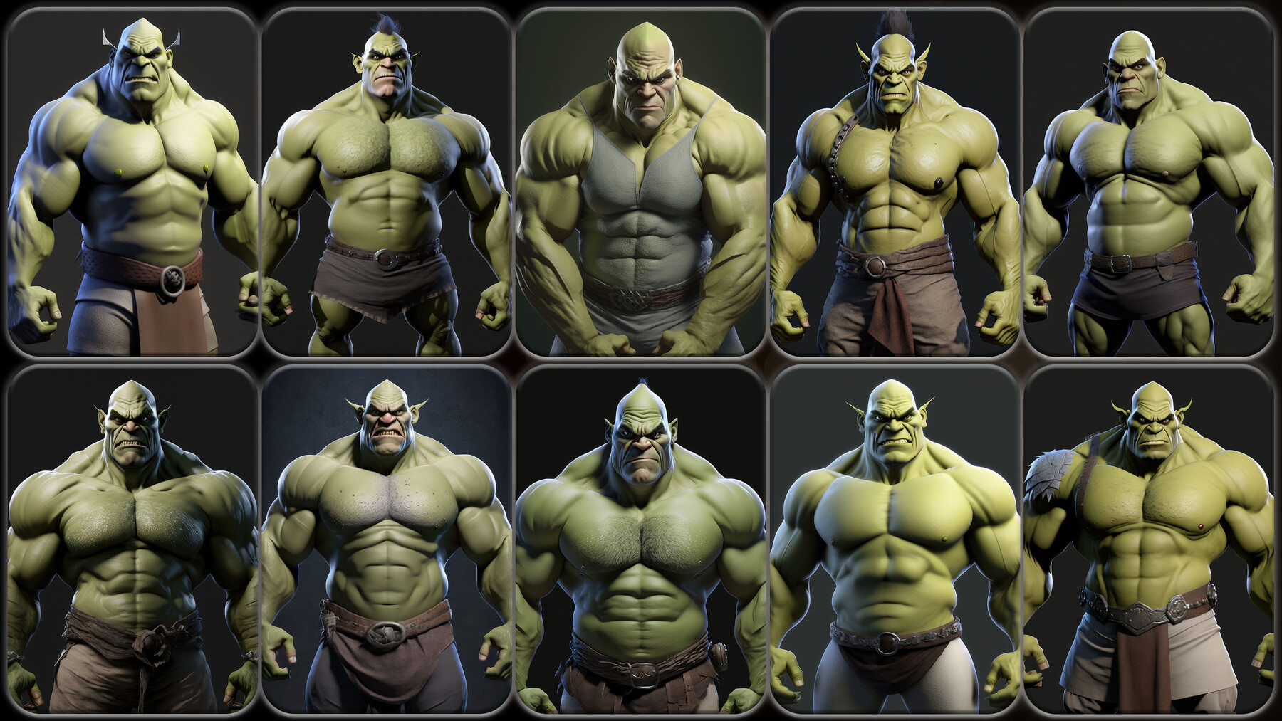 ArtStation - 100 Ogre Reference Pack | 8K | v.6 | Artworks