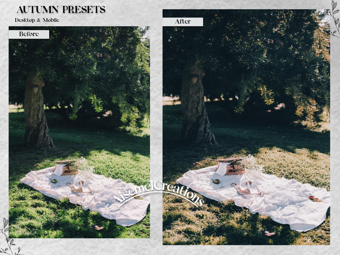ArtStation - 10 Autumn Lightroom Mobile & Desktop Preset | Artworks