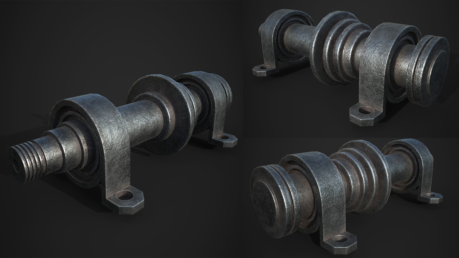 ArtStation - Bearing Shaft | Game Assets
