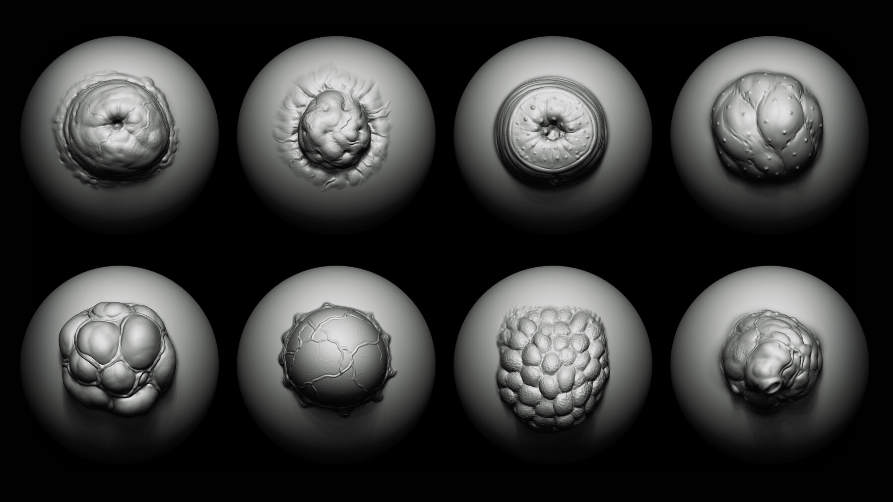 ArtStation - Zbrush + Blender 40 Mutant Brush + Alphas | Brushes