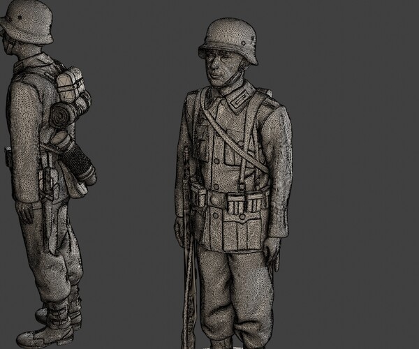 ArtStation - German soldier ww2 G1 000 | Resources