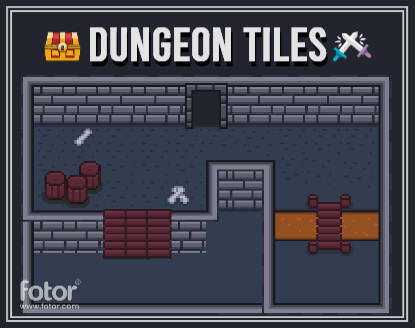 ArtStation - Dungeon Tiles | Game Assets