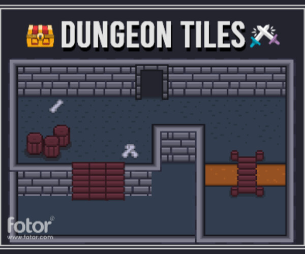 ArtStation - Dungeon Tiles | Game Assets