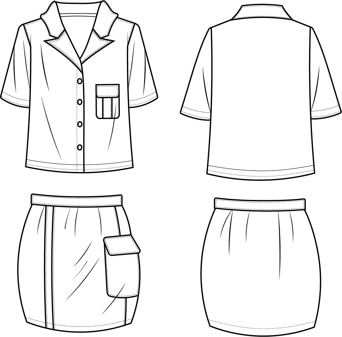 ArtStation - Shirt and skirt | Tutorials