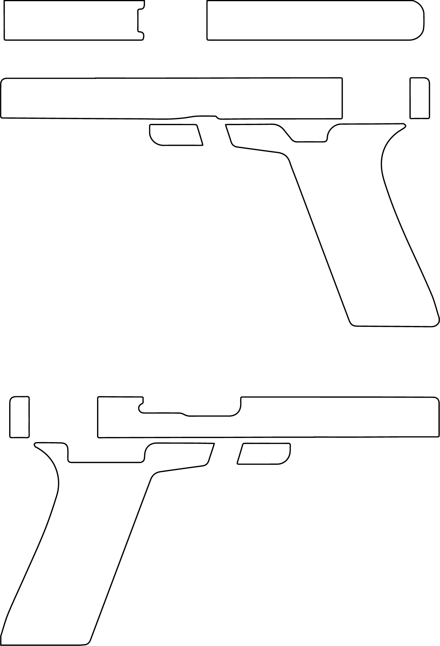 ArtStation - Glock 41 gen 4 laser file blank | Artworks