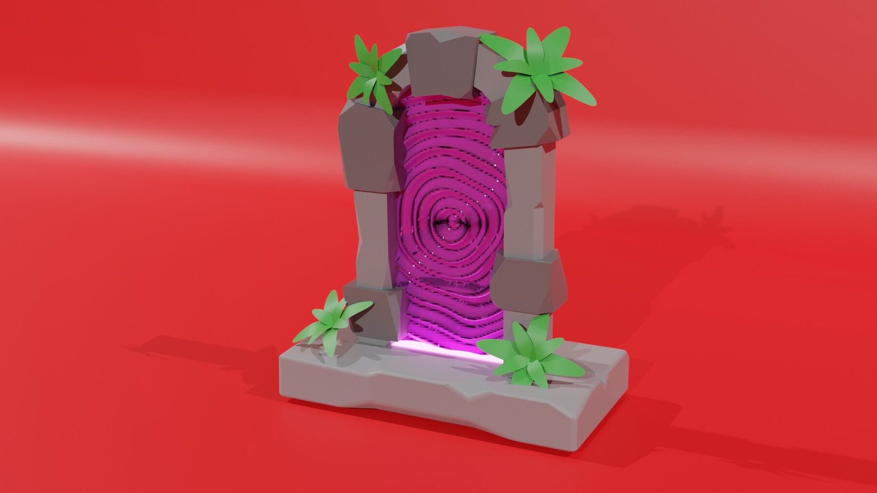 ArtStation - Simple portal low poly | Game Assets