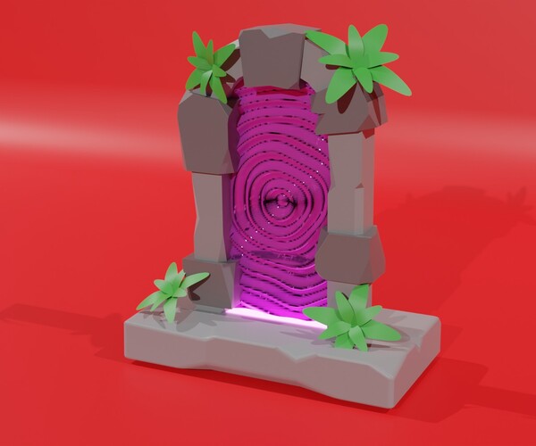 ArtStation - Simple portal low poly | Game Assets